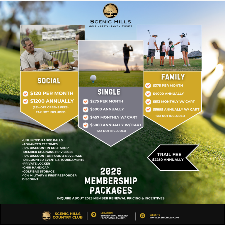 Golf Membership | Scenic Hills Country Club